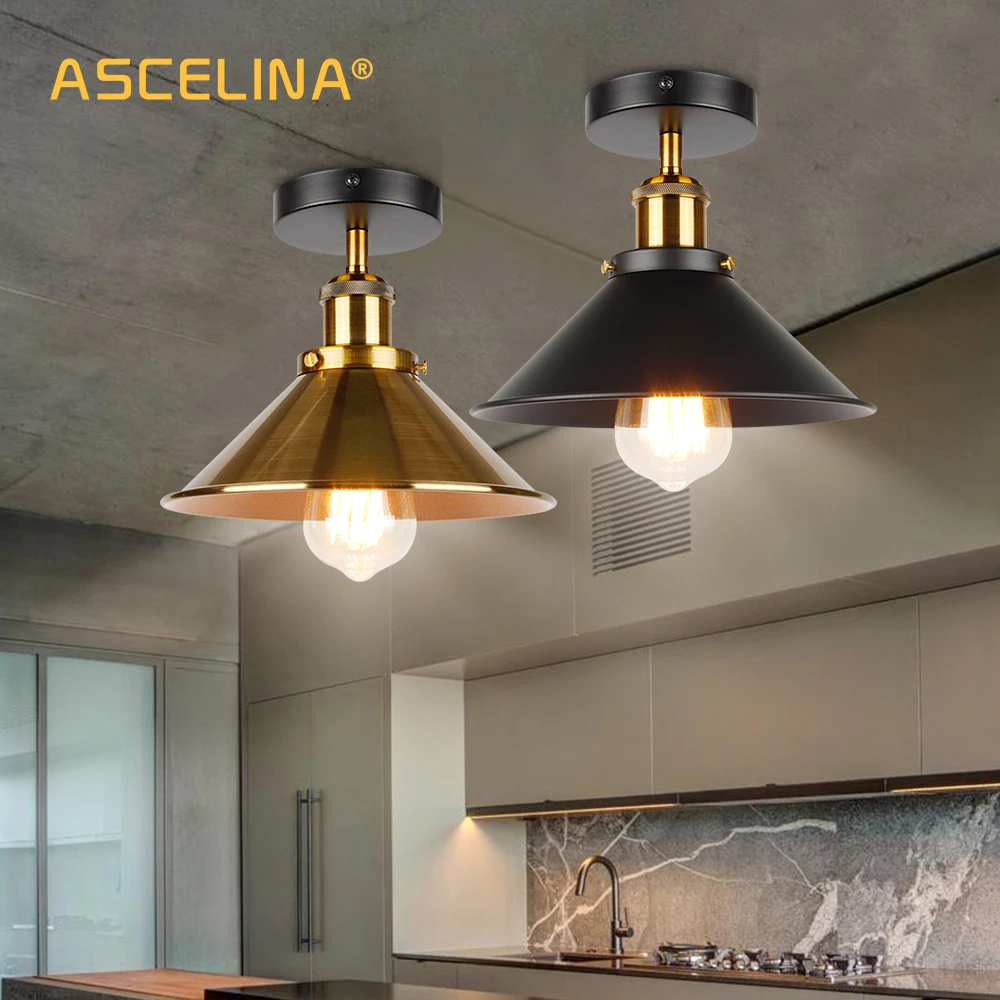 Ascelina Led Industrial Ceiling Lamp Vintage Chandelier Retro Attic ...
