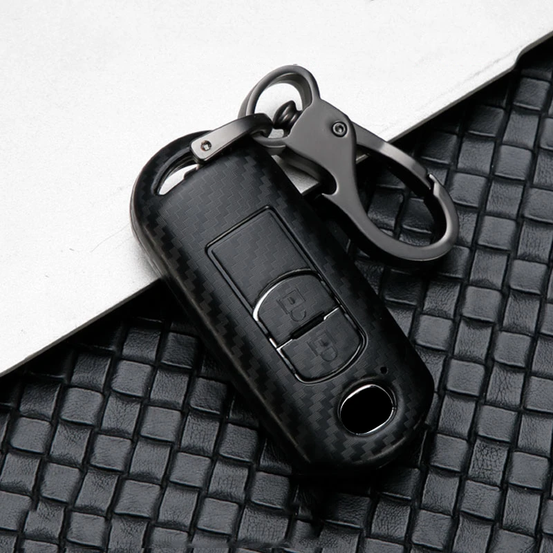 Car Glossy Carbon Fiber Abs Car Key Case For Mazda Cx-5/cx5 Atenza 2 3 ...