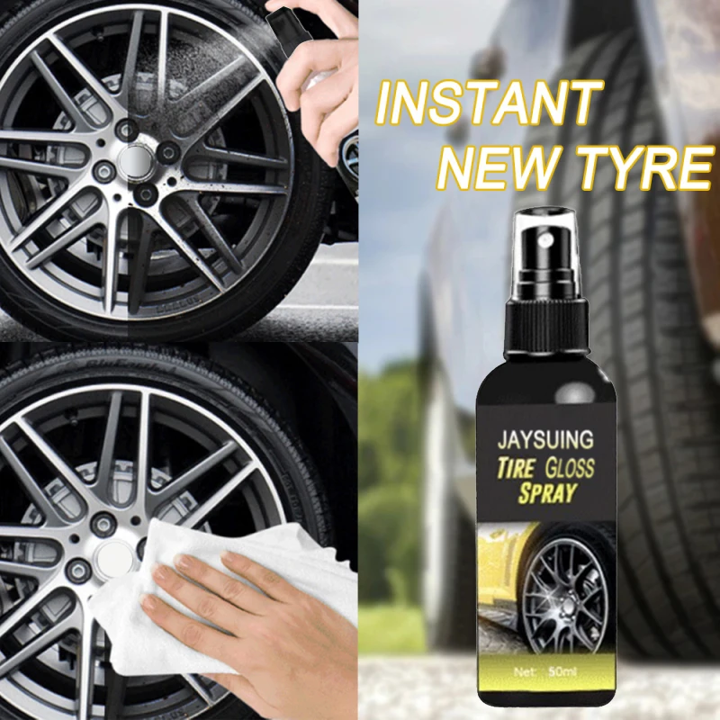 30/50ml Car Waxing Tire Polish Cleaner Auto Tire Maintenance Shine ...