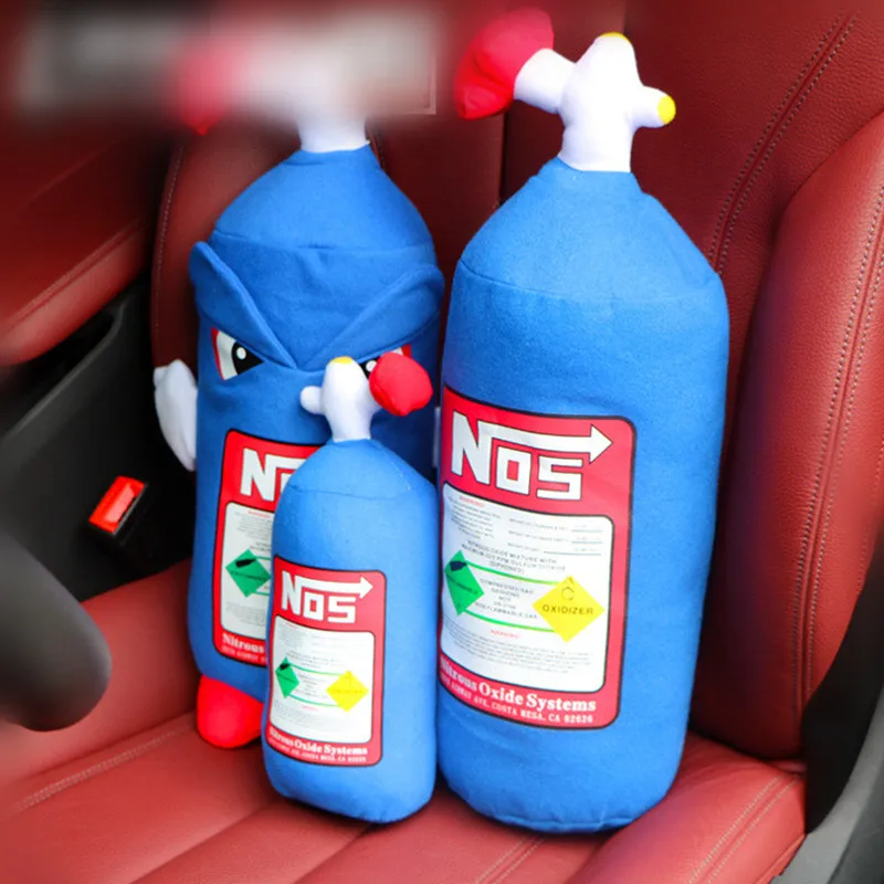 Botella de óxido de nitroso para decoración del coche, almohada suave ...