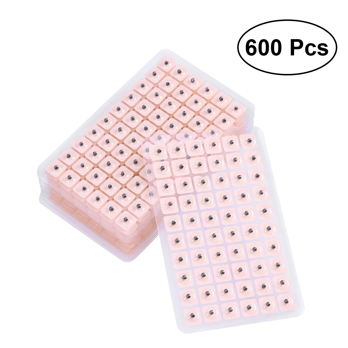 600pcs Disposable Press Needle Ear Seeds Acupuncture Vaccaria Plaster ...