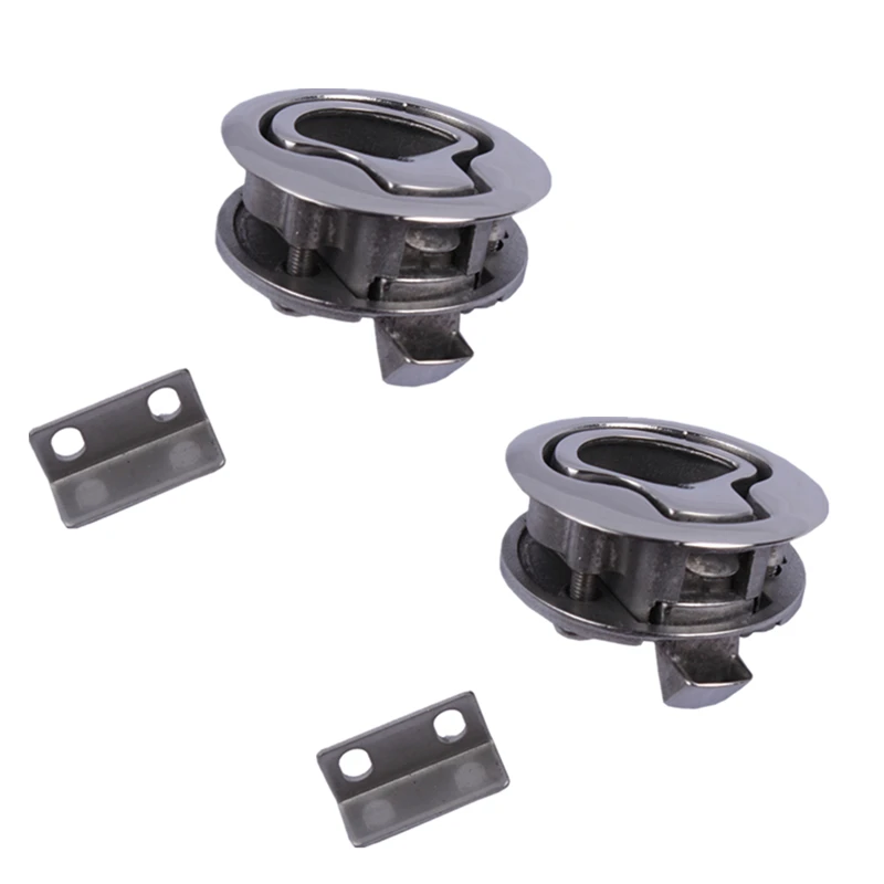 Boat Parts Accessories A Pair Boat 2'' Floor Latches Turning Lock Lift ...