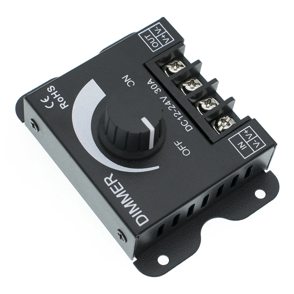 DC12V-24V LED Dimmer 30A 720W 360W Adjustable Brightness Lamp Strip ...