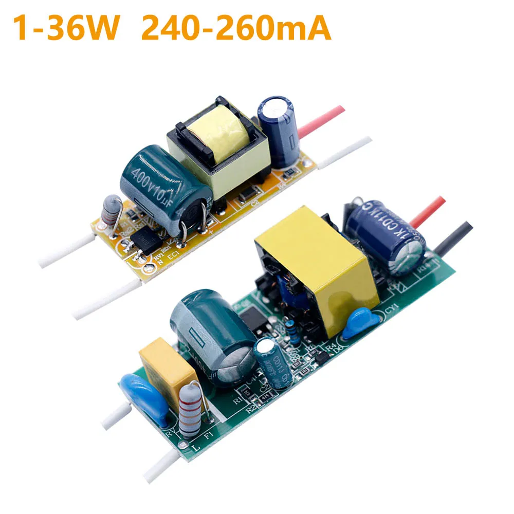 1PCS-1-36W-240-260mA-LED-Driver-Output-Voltage-90-265V-For-LEDs-Power ...
