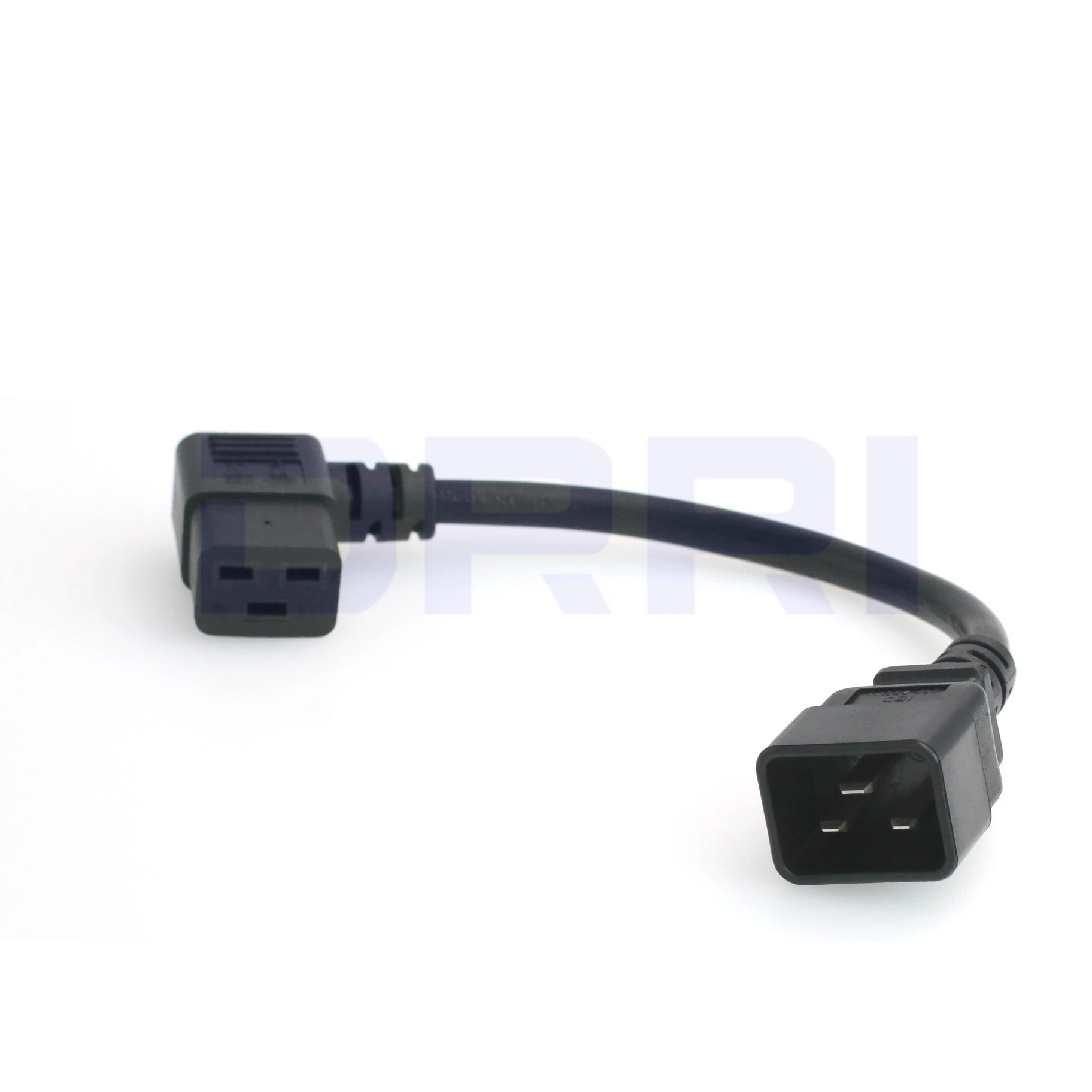 Eonvic IEC 320 C20 to C19 Right angle short adapter cable C19 right ...