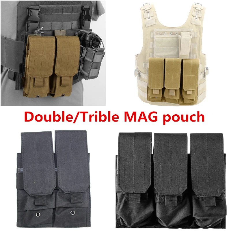 Tactical Molle Rifle Magazine Pouch Airsoft Paintball Drop Pouch ...
