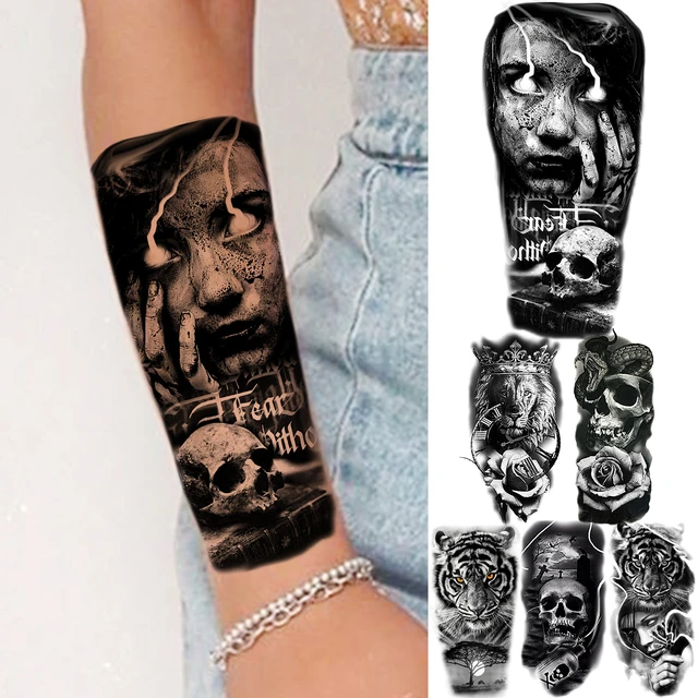 Skull Forearm Tattoos For Men