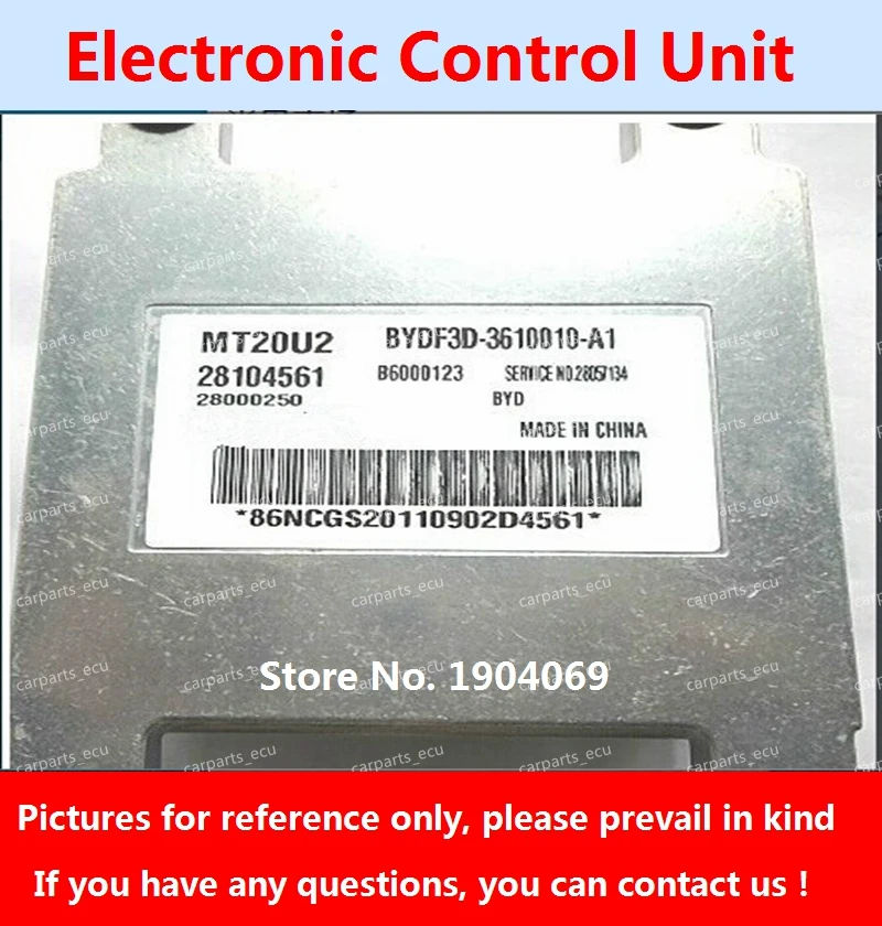 Ecu Mt20u2 28104561 Bydf3d-3610010-a1 B6000123 For Byd F3 Car Engine ...