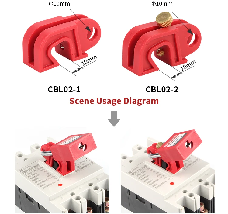 Generic Electrical Circuit Breaker Lockout Tagout Mccb Mcb Locks ...