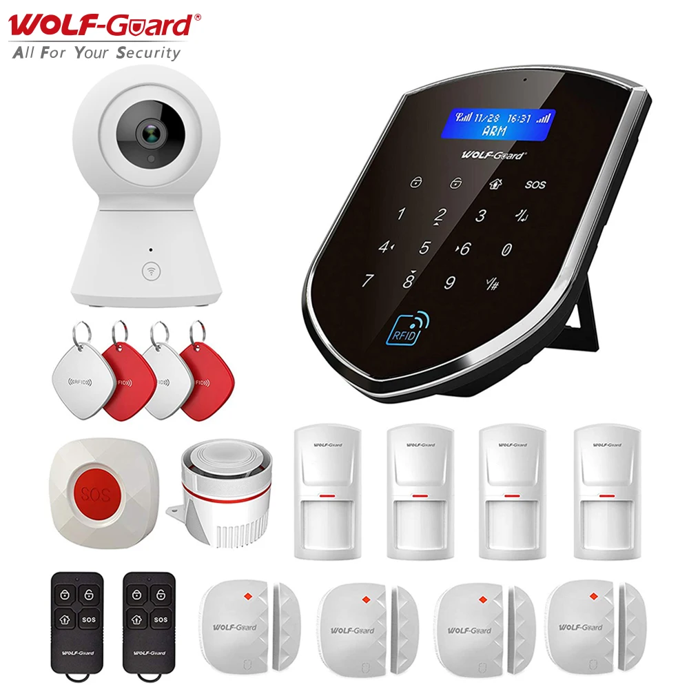 Wolf-guard Gsm Wifi Wireless House Safety Kit Home Alarm Security ...