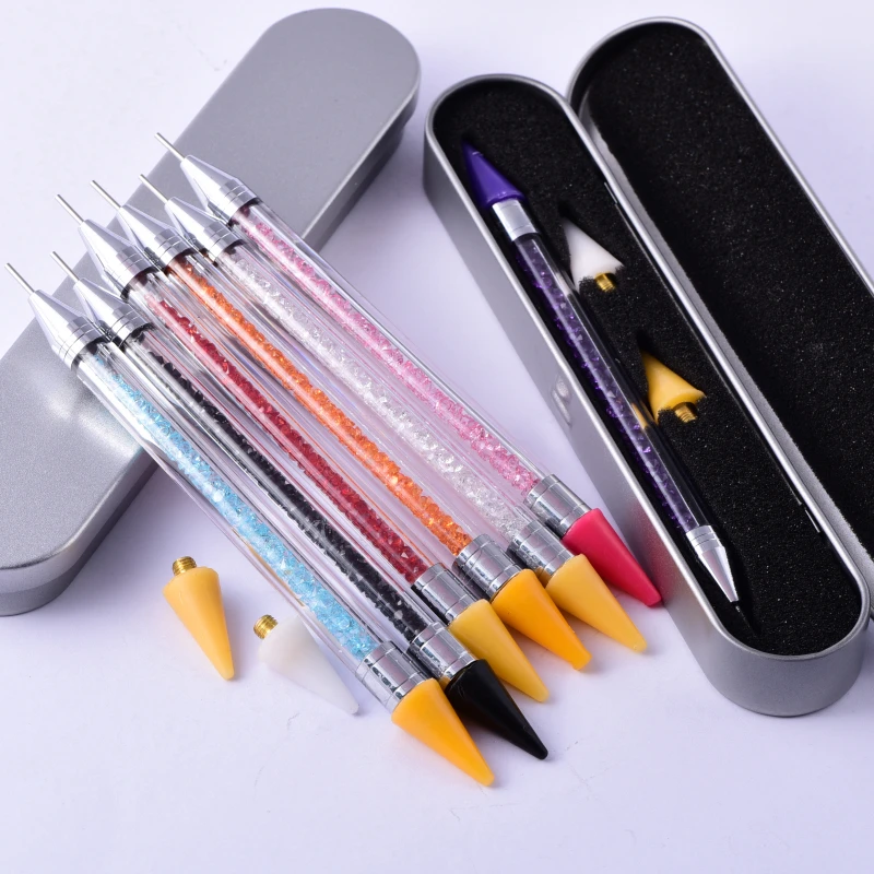 Diy Crystal Pen Rhinestones Gems Picking Стразы Tool Wax Pencil Pen ...