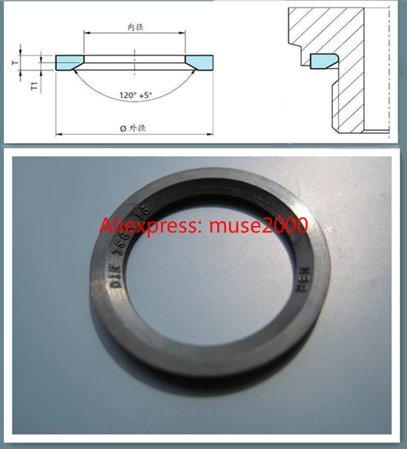 NBR 고무 가스켓 씰 링 fo ED 씰 DIN3869 유형 파이프 피팅 와셔 가스켓 스레드 M8 M10 M12 M14 M16 M18 M20 M30 M33|개스킷 ...