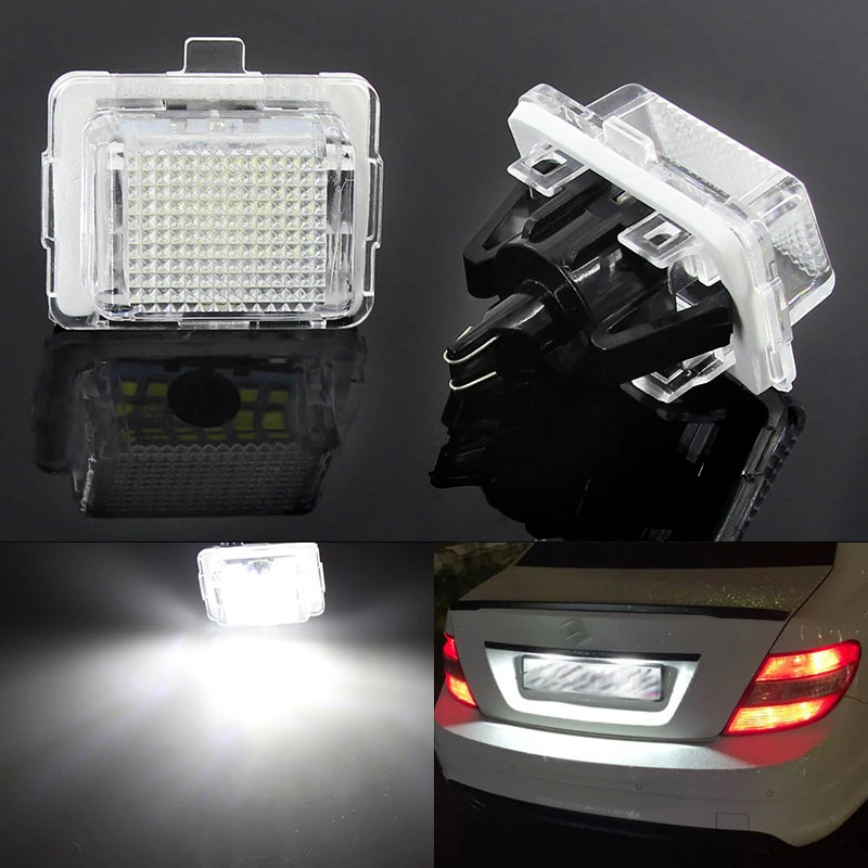 2pcs LED License Plate lights bulb CANbus For Mercedes-Benz CL-Class ...