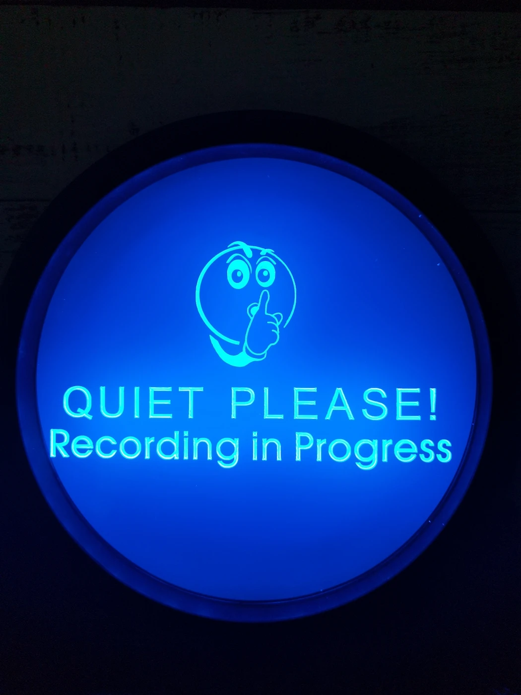 Quiet Please Recording Sign