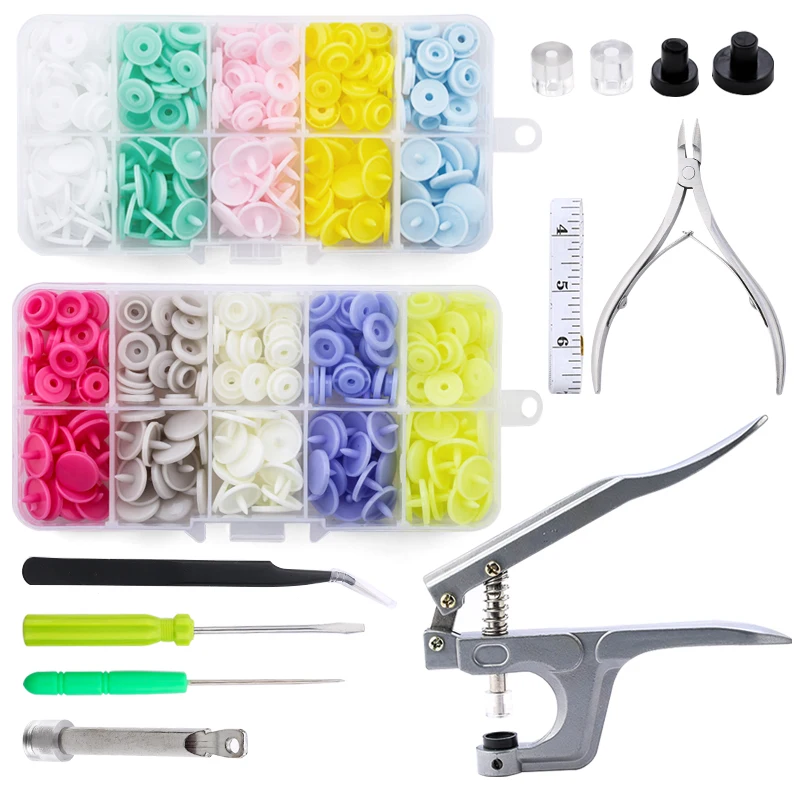 T5-Plastic-Snap-Button-with-Snaps-Pliers-Tool-Kit-Organizer-Containers ...