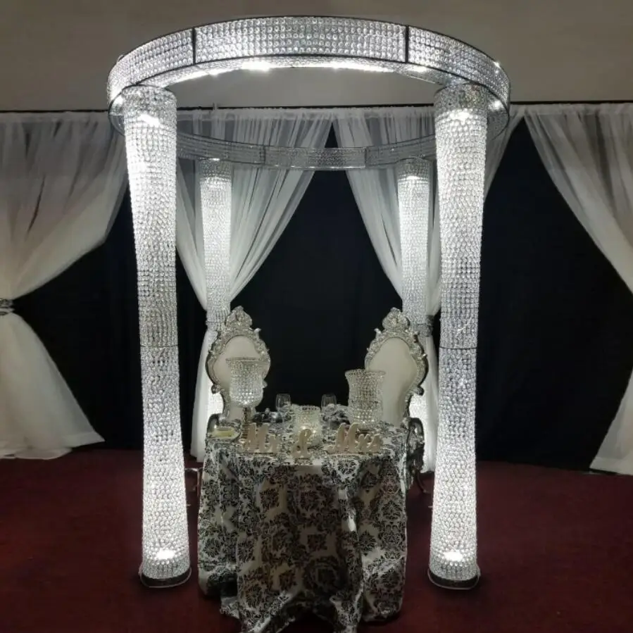 Romantic Lighting K9 Crystal Wedding Arch Luxury Crystal Arch ...