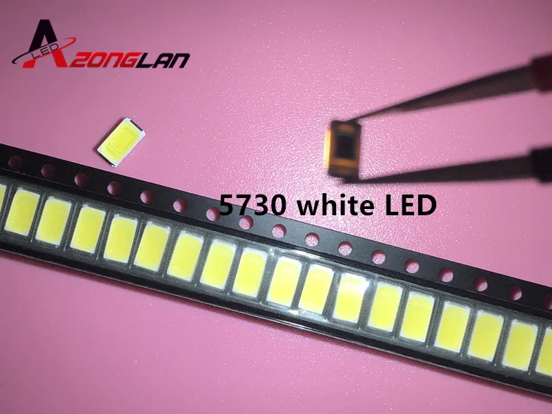 100-pcs-SMD-5730-Diode-White-SMD-5730-0-5W-LED-5630-6000k-6500k-Super ...