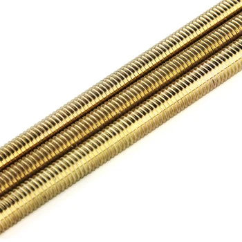 Copper Full Thread Bar Screw Brass Threaded Tooth Strip,Threaded Rod M2 ...