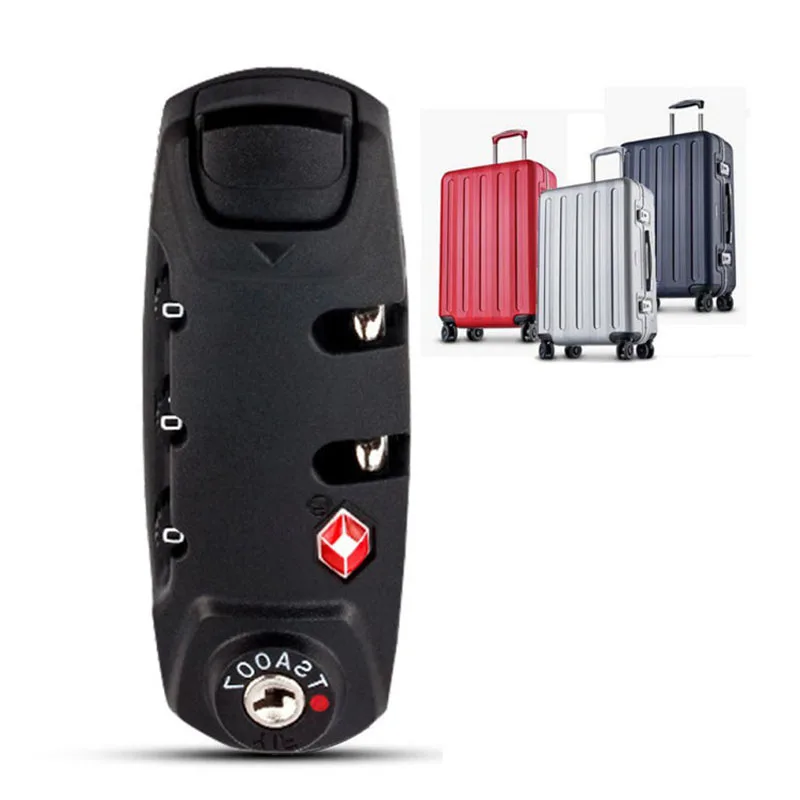 3 Digit Password Lock Steel Wire Security Lock Suitcase Luggagetravel ...