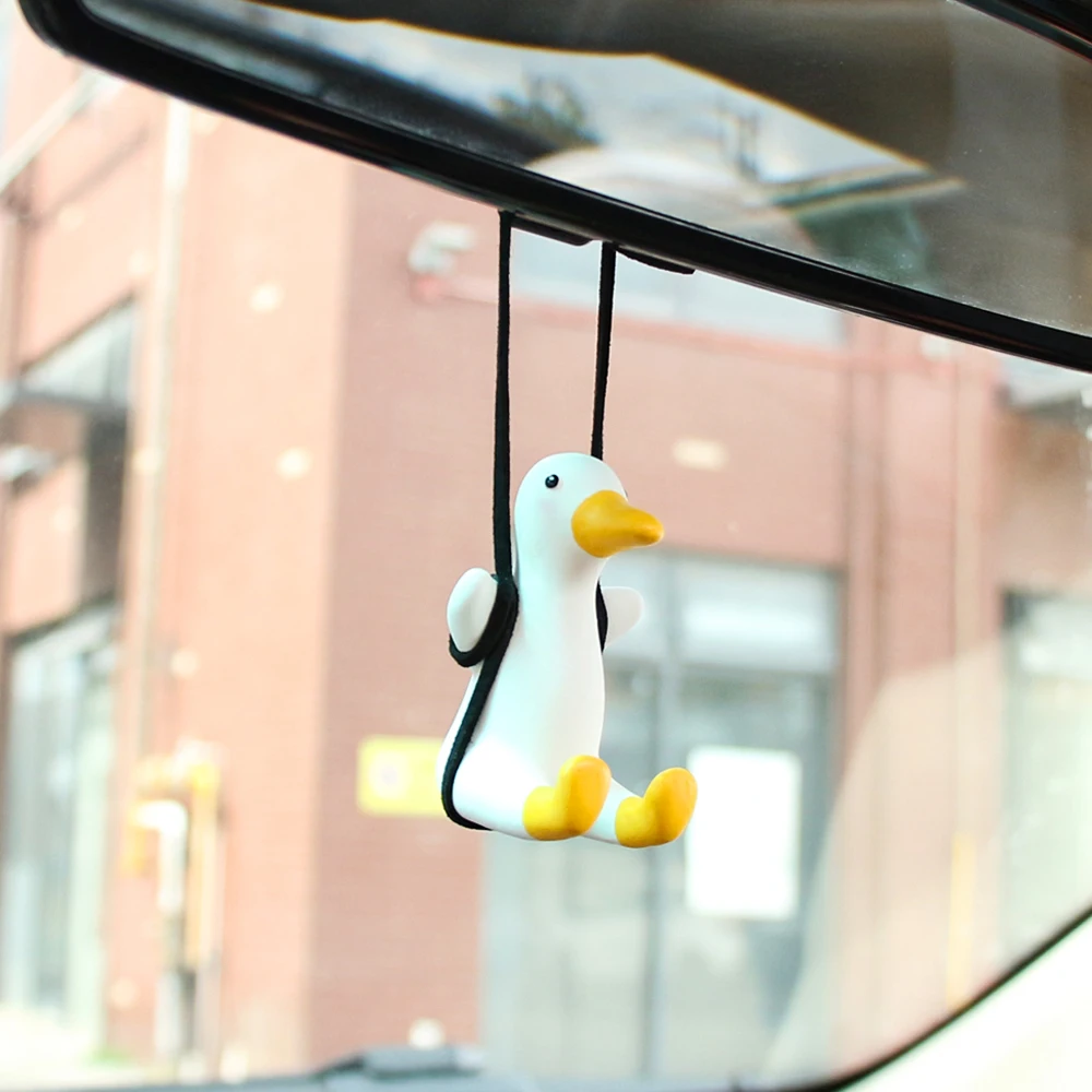 Little-Duck-Swing-Pendant-with-Hanging-Rope-Car-Ornament-Bag-Personal ...
