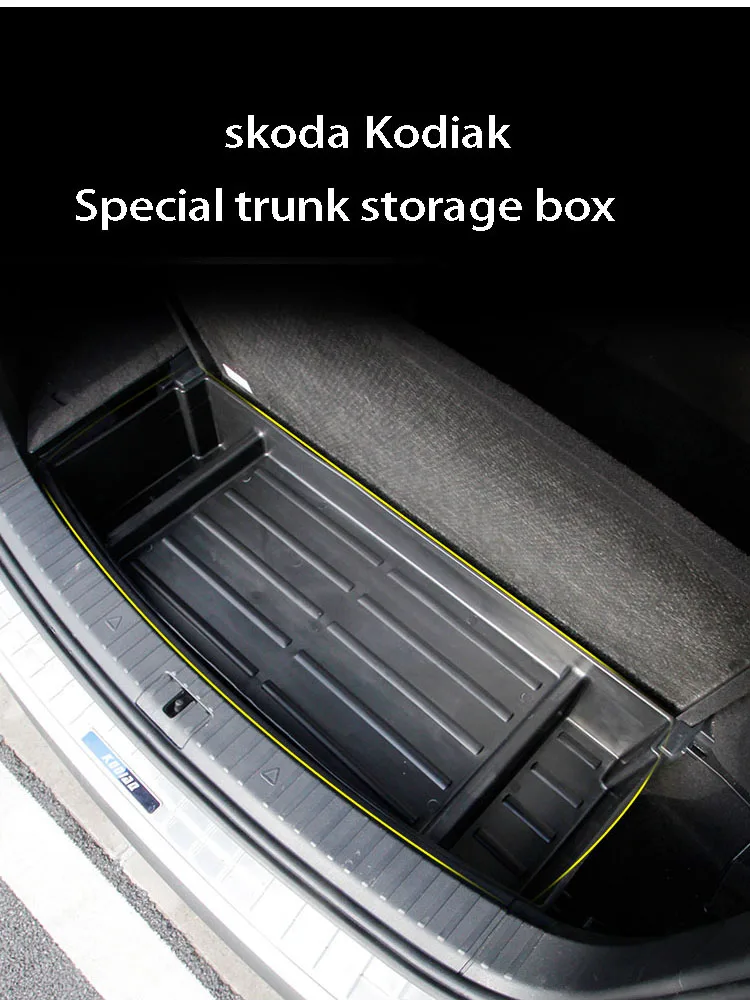 For Skoda Kodiak trunk storage box Kodiak spare wheel storage box ...