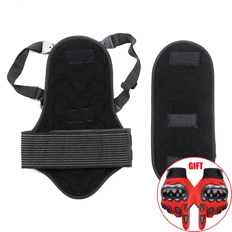 Back Motorcycle Armor Protection Pads Motorbike Back Skiing Body Spine ...