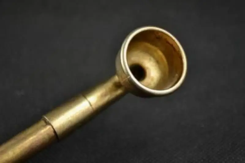 Chinese Tibetan Copper dragon Phoenix Bird beast Tobacco Smoking Tool ...