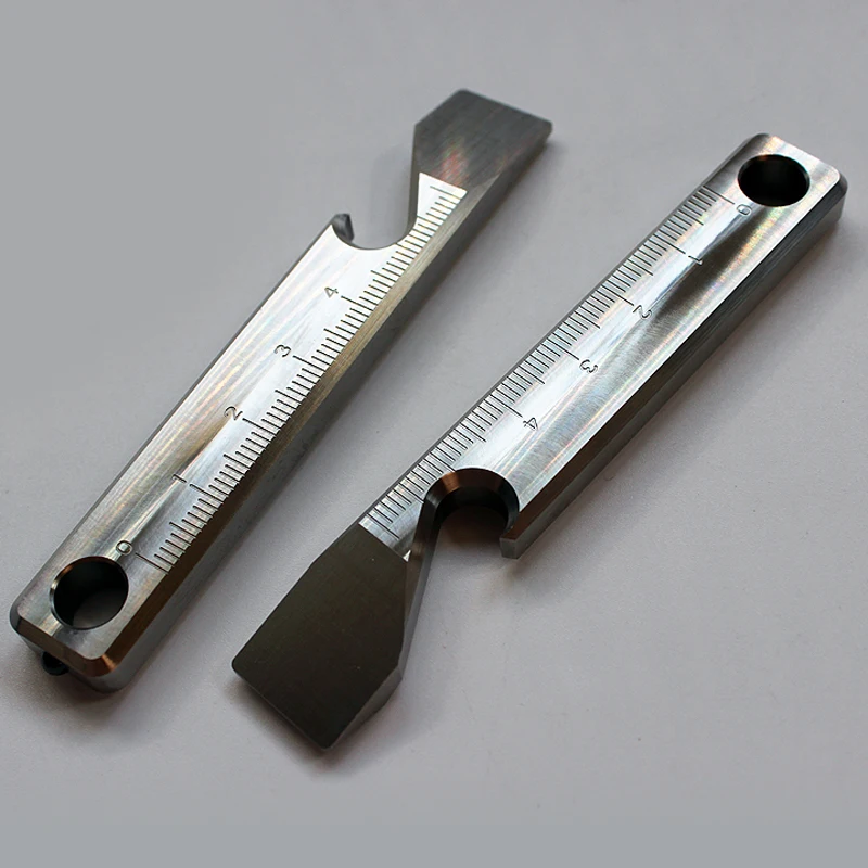 Titanium-Alloy-Ruler-Multi-function-Bottle-Opener-Keychain-Screwdriver ...