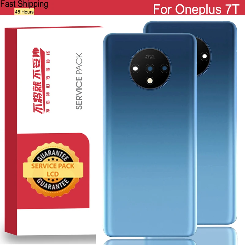 100% Original Back Housing for Oneplus 7T Back Cover Battery Glass for ...