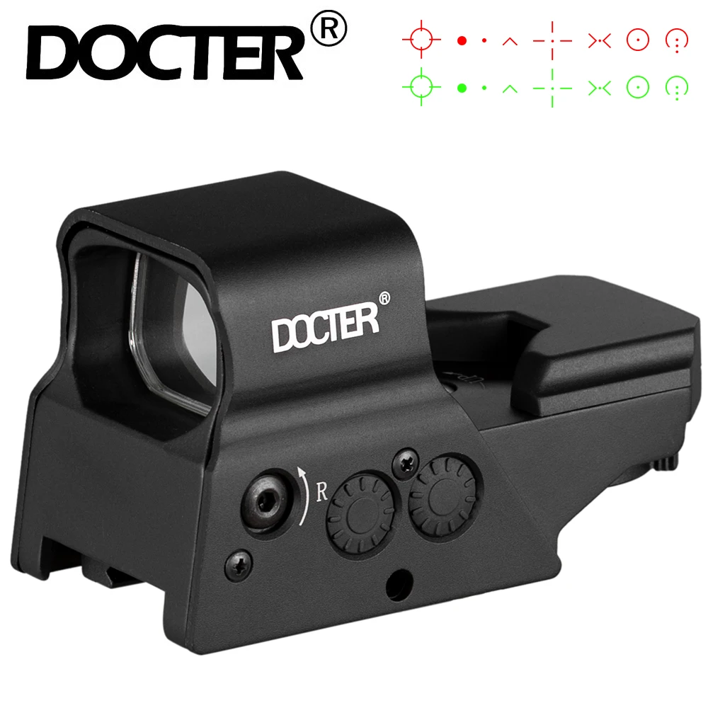 Tactical-8-Reticle-Rechargeable-Red-Dot-Sight-20mm-Rail-Glock-Pistol ...
