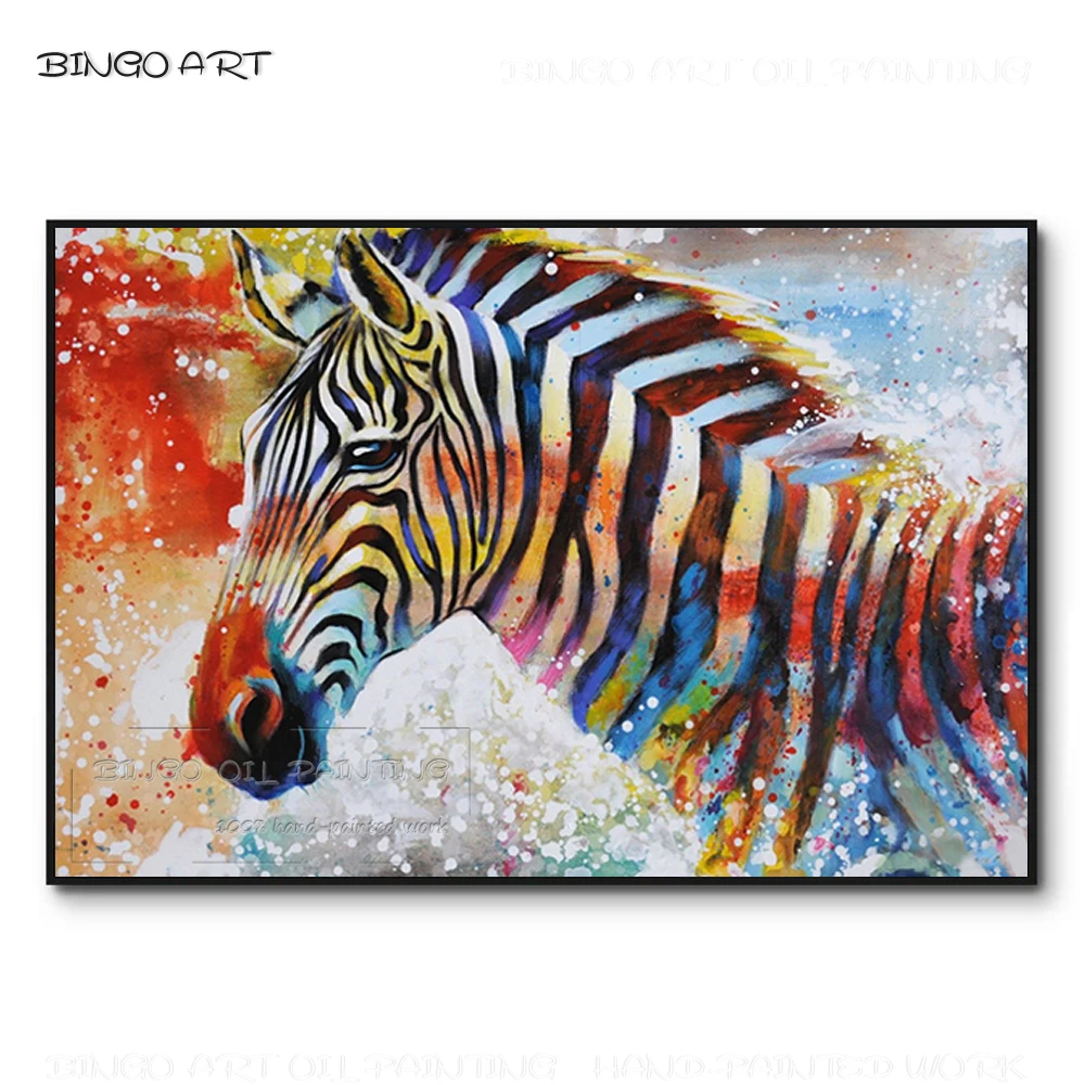 Abstract Zebra Paintings