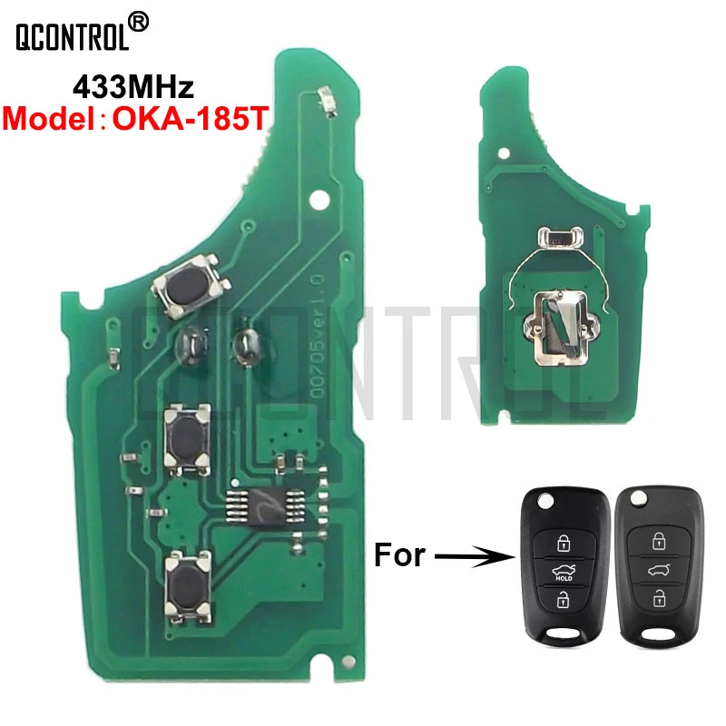 Qcontrol Car Remote Key Electronic Circuit Board For Hyundai Ce0682 Oka ...