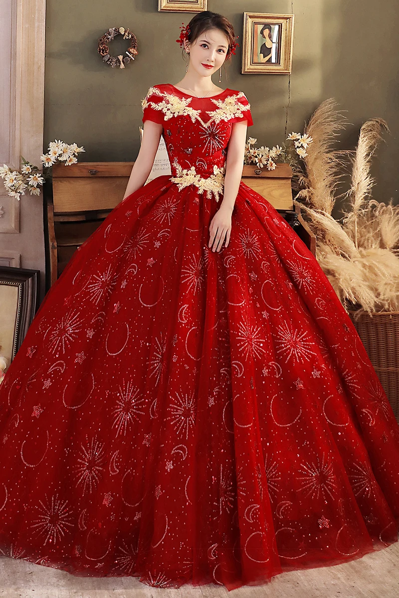 Red Medieval Princess Dress