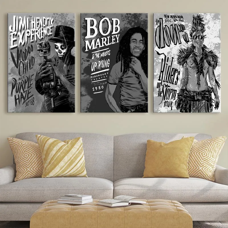 Jimi Hendrix And Bob Marley