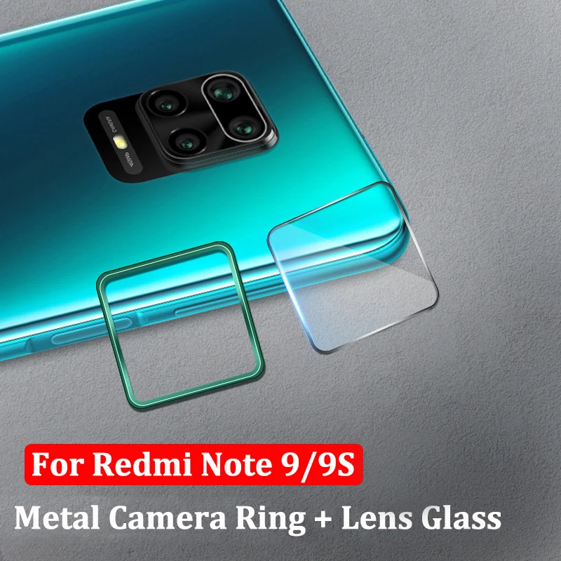 Camera Lens Protective Ring Tempered Glass For Xiaomi Redmi Note 9s 9