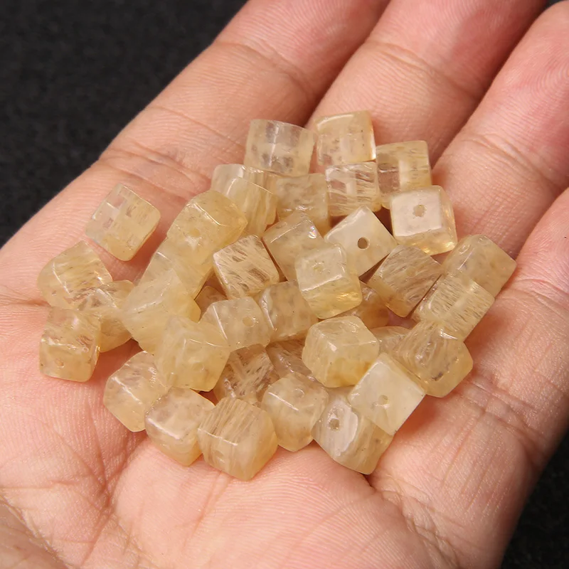 Natural-Smokey-Watermelon-Crystal-Stone-Beads-Tea-Quartz-Loose-Spacer-4 ...