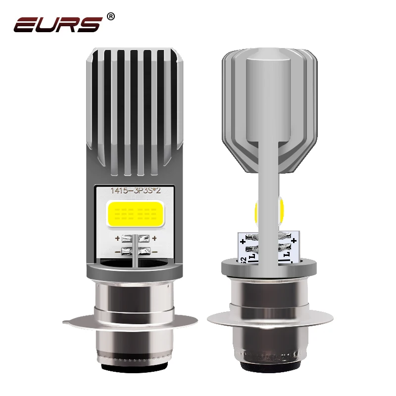 EURS-1pcs-H4-Led-Motorcycle-Headlight-P15D-H6M-Led-Moto-Bulbs-Hi-Lo ...
