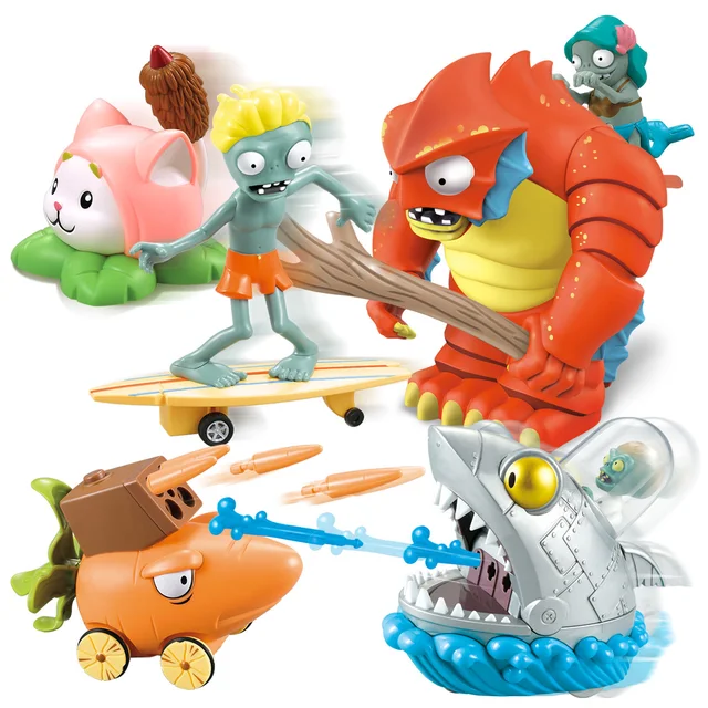 PLANTS VS ZOMBIES 2 PVZ Toys Complete Set Of Boys Anime Figure Combat ...