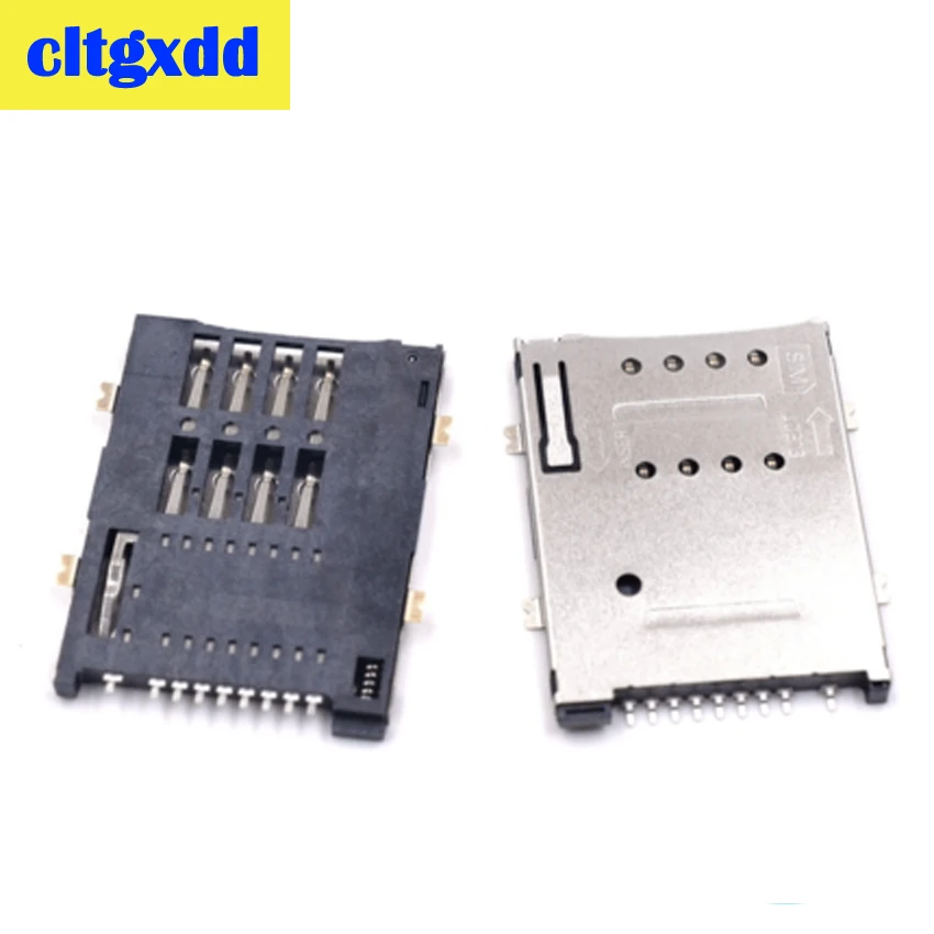 cltgxdd-sim-card-socket-8-1P-9Pins-Sim-Card-holder-Connector-Selft-Push ...