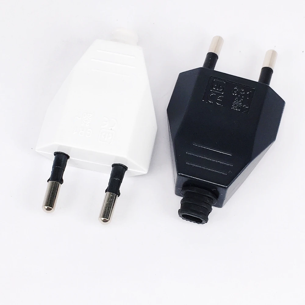 1PCS European EU Rewireable Power Plug White Color| | - AliExpress