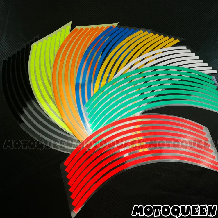 16X-17-Motorcycle-Reflective-Stripes-Wheel-Rims-Tire-Decals-Stickers ...