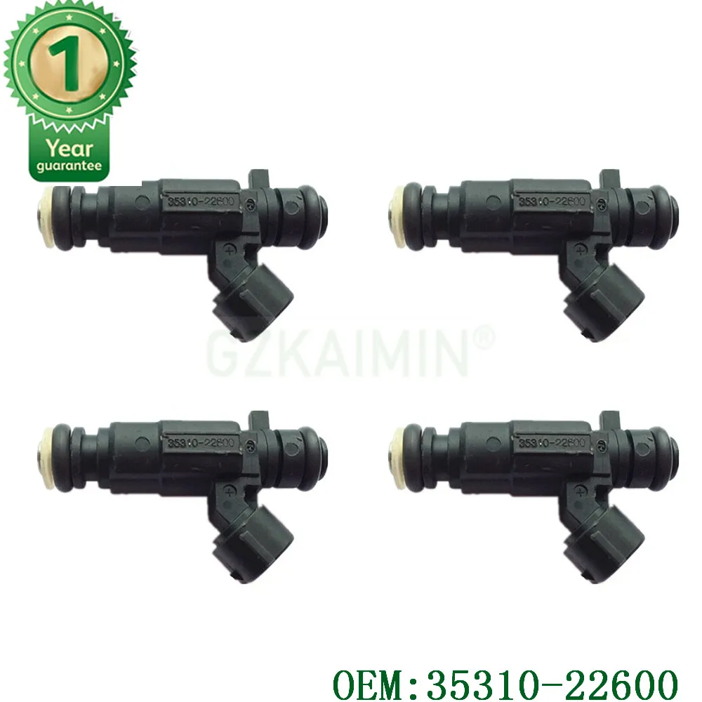 Set Of 4 Flow Matched Fuel Injectors Nozzle 35310-22600 3531022600 For For Hyundai Accent 2004 K ...