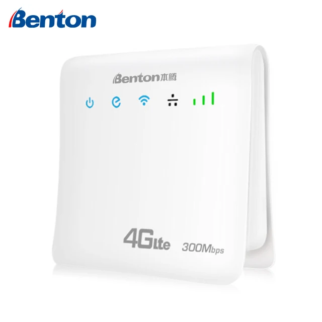 Benton Unlocked 4G LTE Wifi Router 300Mbps Home Wireless CPE Modem Sim ...