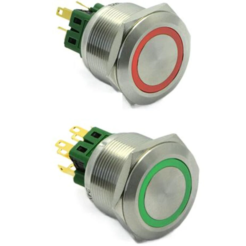 ELEWIND-25mm-12V-dual-led-color-Metal-Switch-Push-Button-PM251F-22E-R-G ...