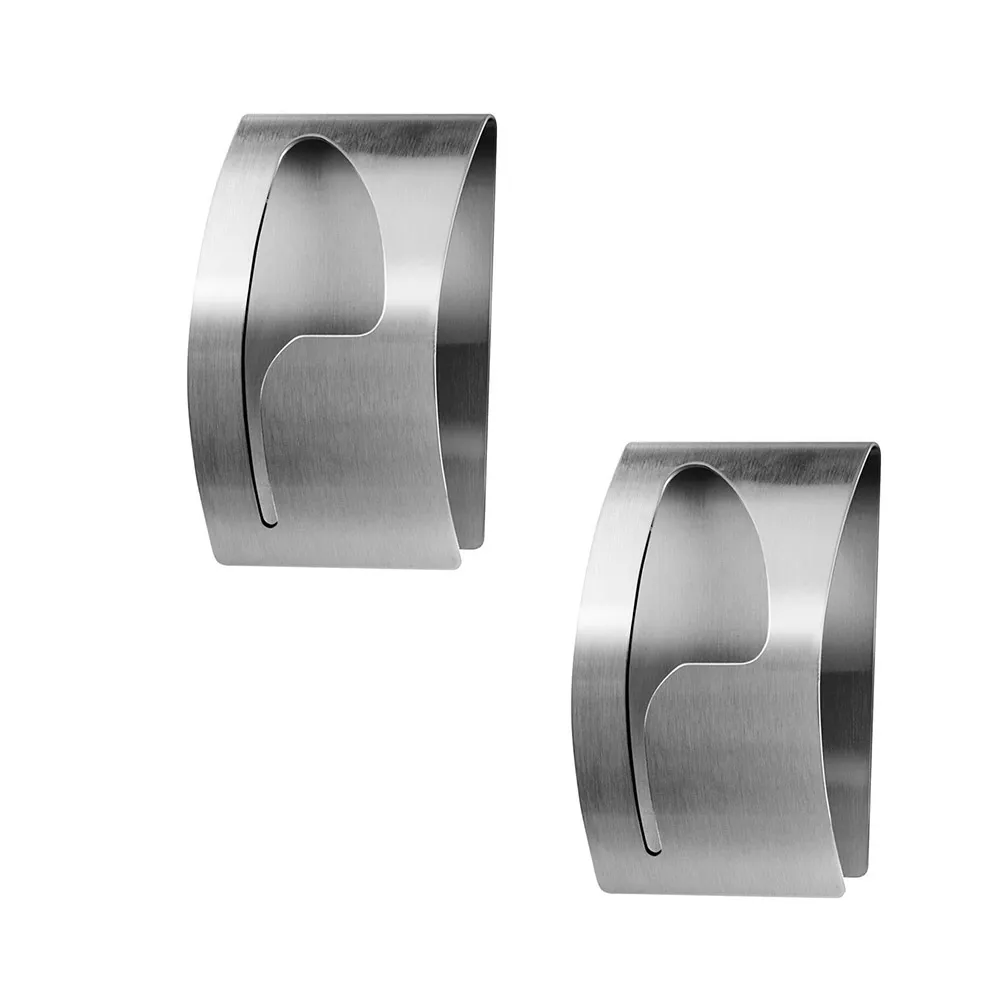 Stainless Steel Towel Clip Semi Circular Self Adhesive Suction Wall ...