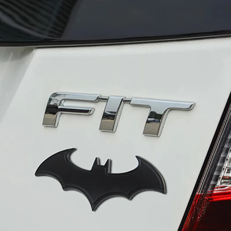 3D Metal Batman Badge Car Sticker Metal Bat Auto Logo Emblem Tail Decal ...