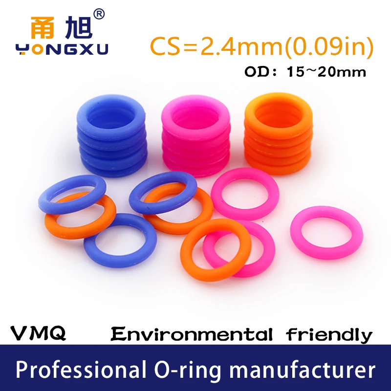 20PCS-Lot-Colorful-Silicon-Rubber-O-Ring-VMQ-Thickness-CS2-4mm-OD15-16 ...