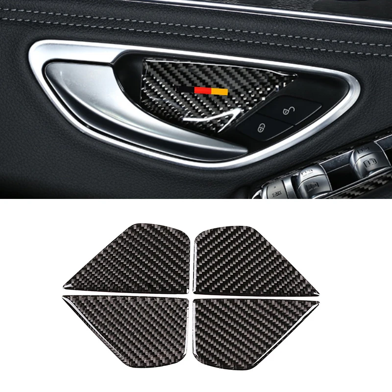 4pcs For Mercedes Benz C Class W205 C180 C200 C300 GLC260 Carbon Fiber ...