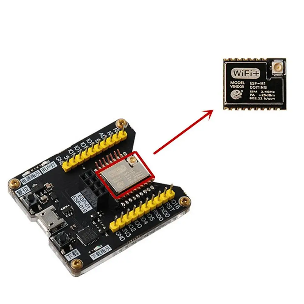 ESP8285 burner+ESP-M1 Firmware Burner Code download Tool Flasher Flash ...