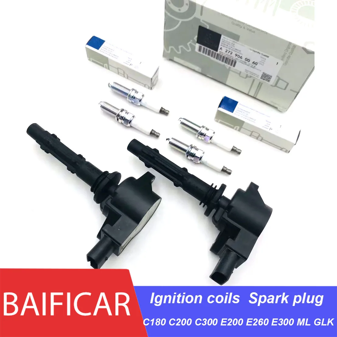 Baificar Brand New Genuine Ignition Coils Spark Plug For Mercedes-Benz ...